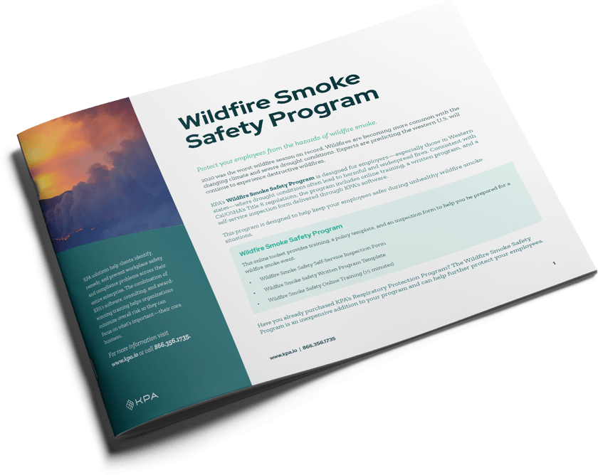Wildfire Smoke Safety Program Brochure | KPA