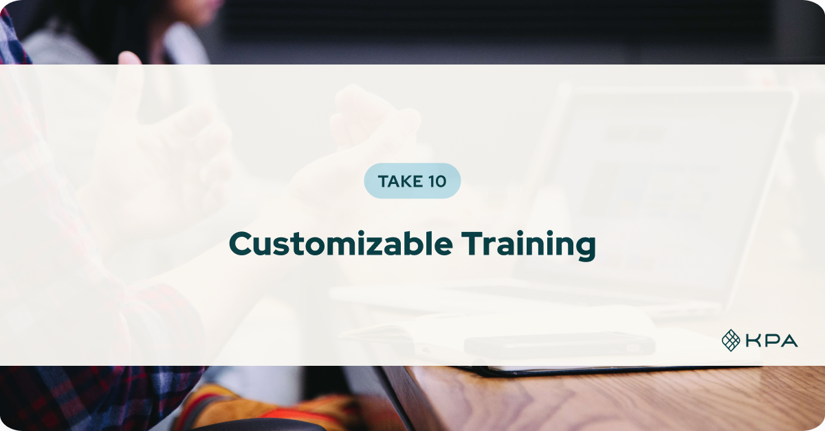 KPA | Take 10 - Customizable Training